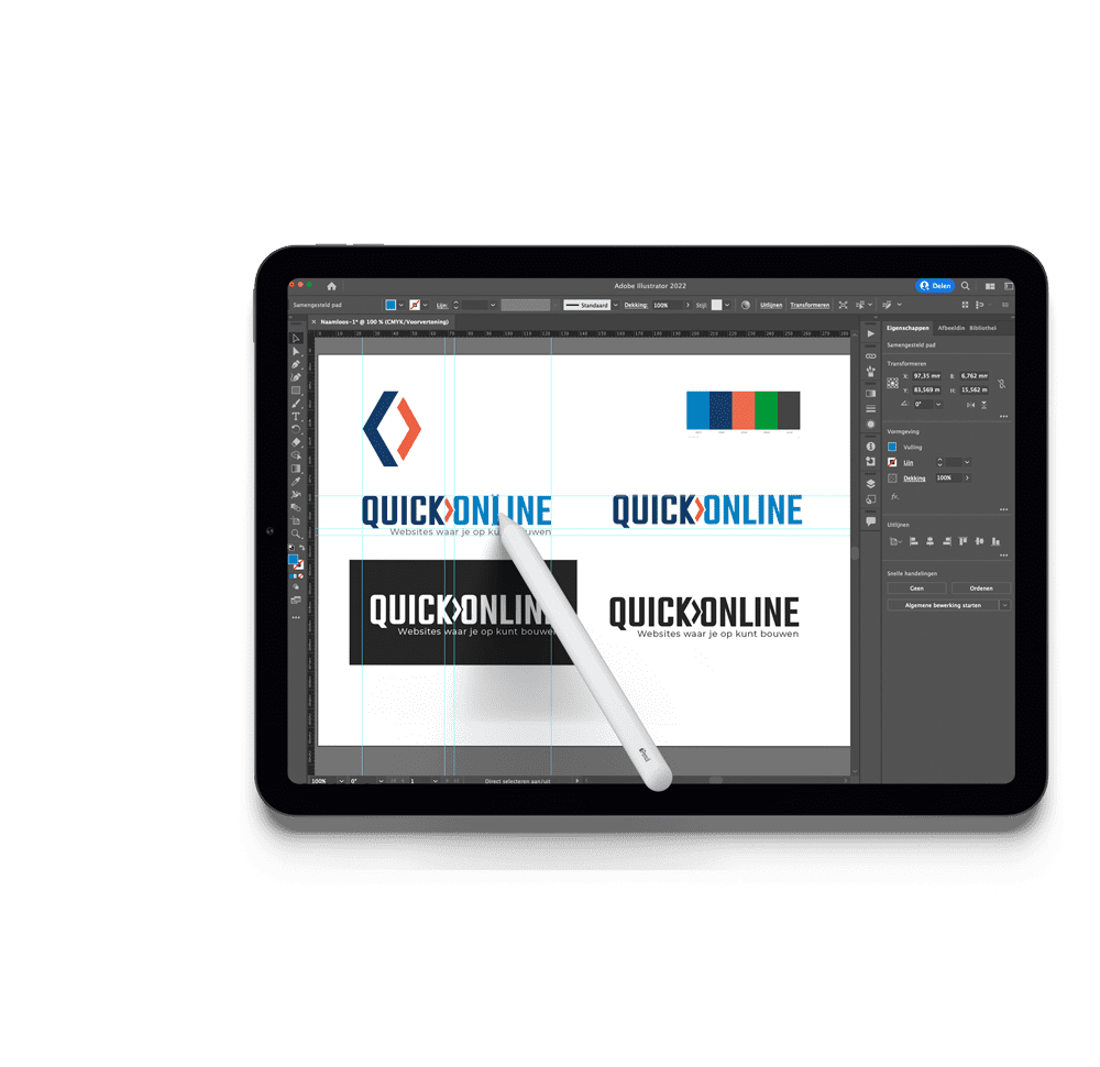 Huisstijl en logo laten ontwerpen | QuickOnline : QuickOnline